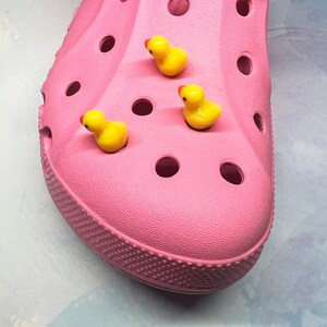 3d Rubber Yellow Duck Crocs Charms, Duck Croc Jibbitz, Rubber Duck Croc ...