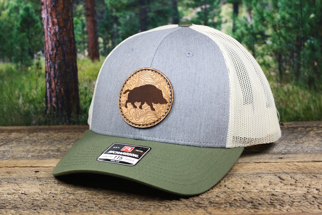 Richardson 115 Wild Boar Pig Hog Leather Patch Cap Hat - Etsy