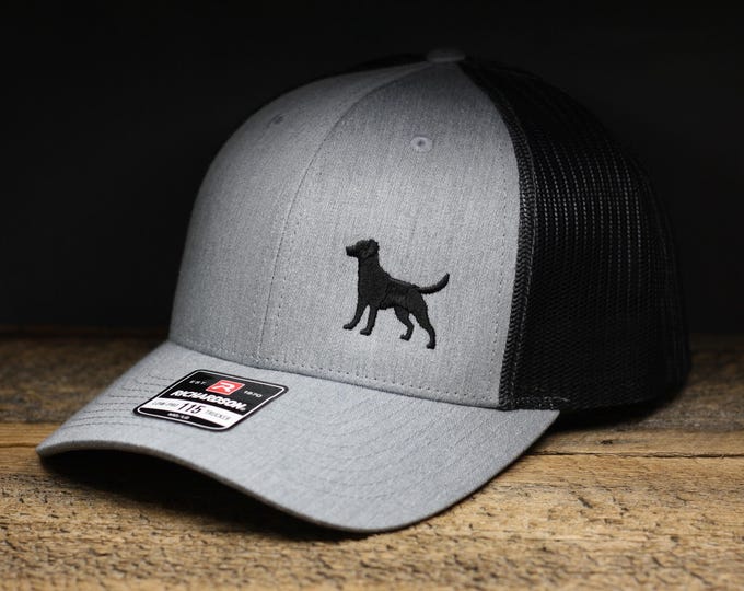 Black Labrador Retriever Embroidered Hat, Baseball Cap, Dog Lover Gift ...