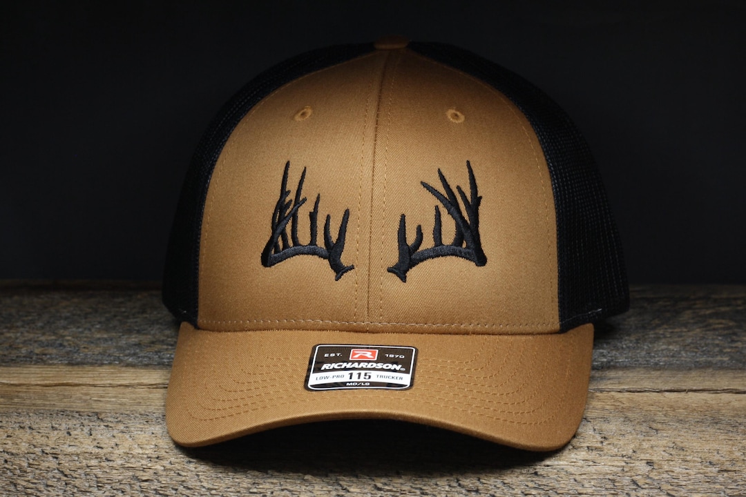 Whitetail Hat, Richardson 115 Deer Antlers Cap, Deer Hunting Hat, White ...