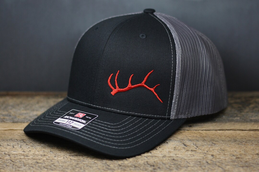 Elk Shed Rack Antler Hat, Richardson 112 Elk Hunter Cap, Hunting Hat ...