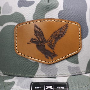 Richardson 112PFP Flying Duck Leather Patch Hat - 5-panel Marsh Duck Camo - Etsy