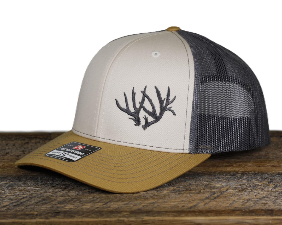 Mule Deer Hat, Richardson 112 Embroidered Muley Rack - Adjustable ...