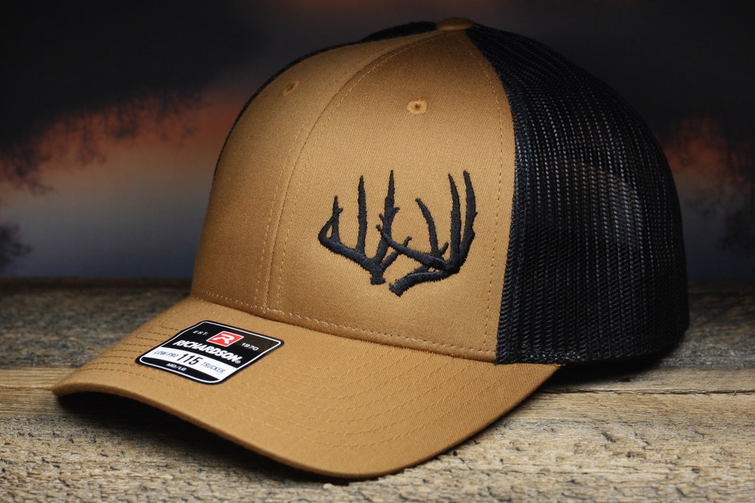 Whitetail Hat, Richardson 115 Deer Antlers Cap, Deer Hunting Hat, White ...