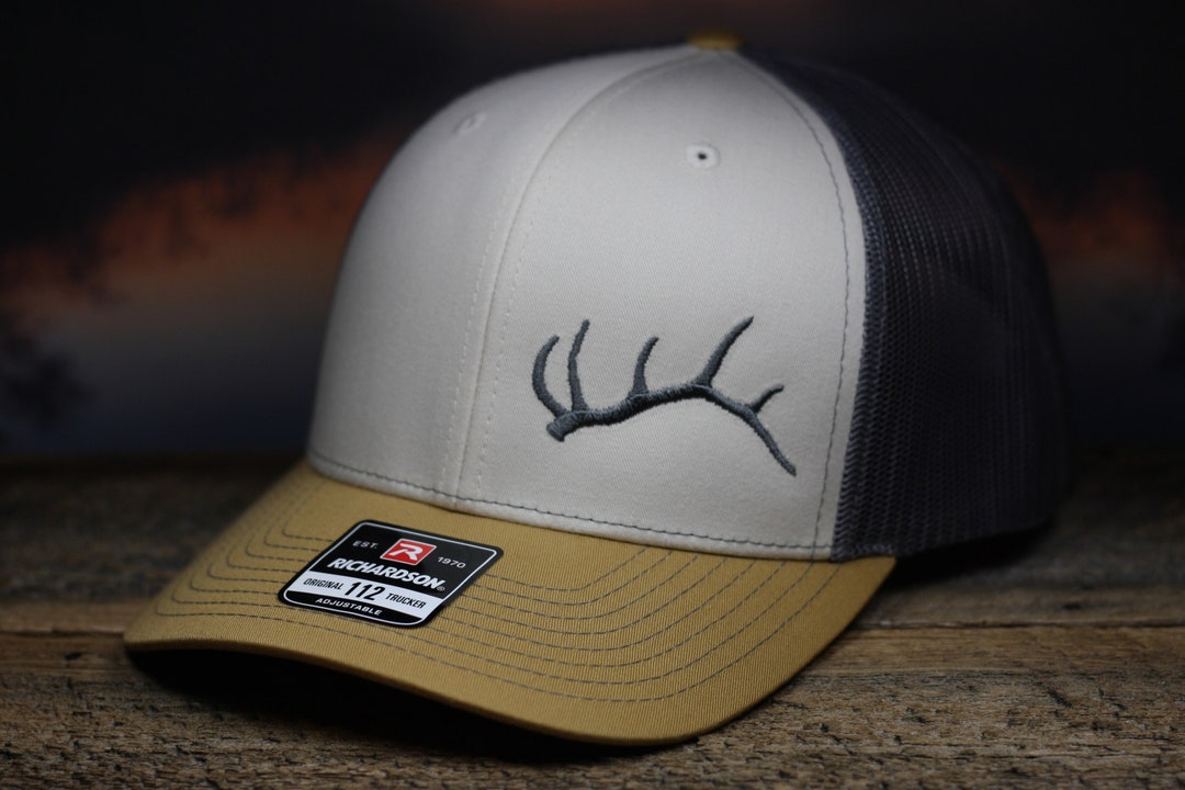 Elk Shed Rack Antler Hat, Richardson 112 Elk Hunter Cap, Hunting Hat ...