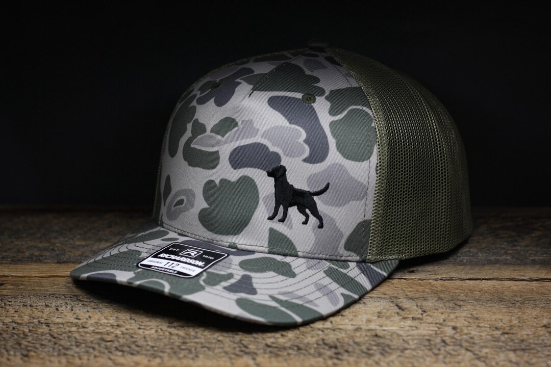 Black Lab Hat - Richardson 112PFP Marsh Duck Camo - Etsy
