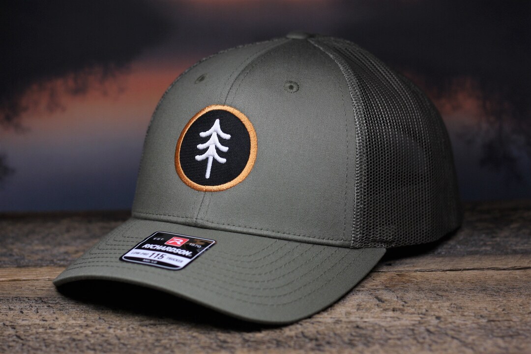 Pine Tree Hat, Richardson 115 Embroidered Pine Tree, Gift for Hiker ...
