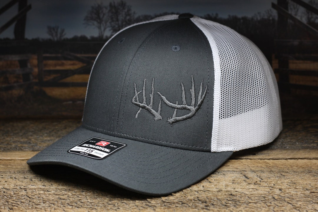 Drop Tine Whitetail Hat, Richardson 115 Deer Rack Trucker Cap - Etsy