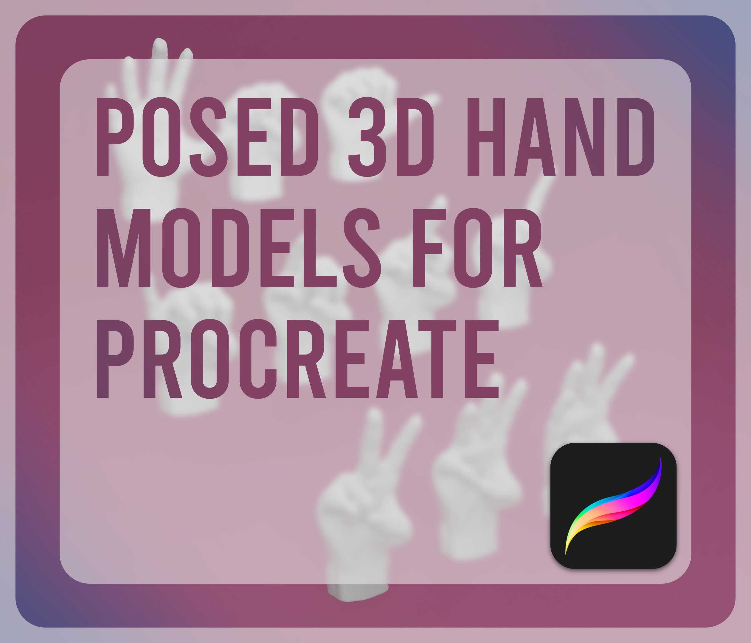Procreate 3D Models | 10 Posed Hands | Left and Right - Etsy Canada