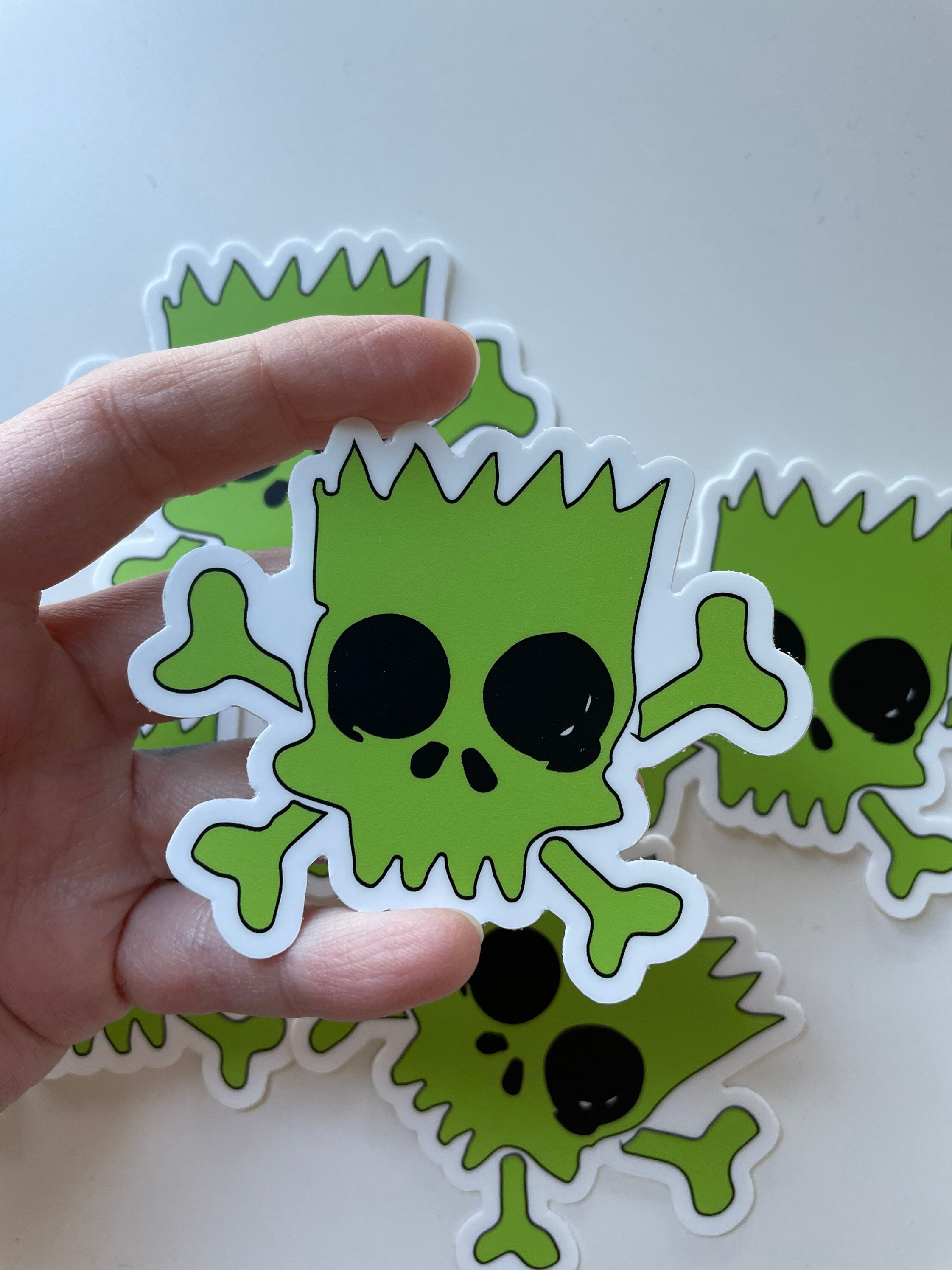 Simpsons Bart Skull and Crossbones - Etsy