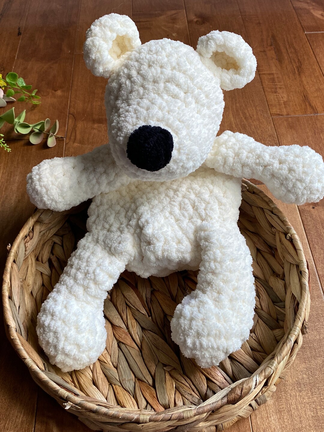 Bear, Crochet, Crochet Bear, Bear Crochet Snuggler, Plushy, Polar Bear ...
