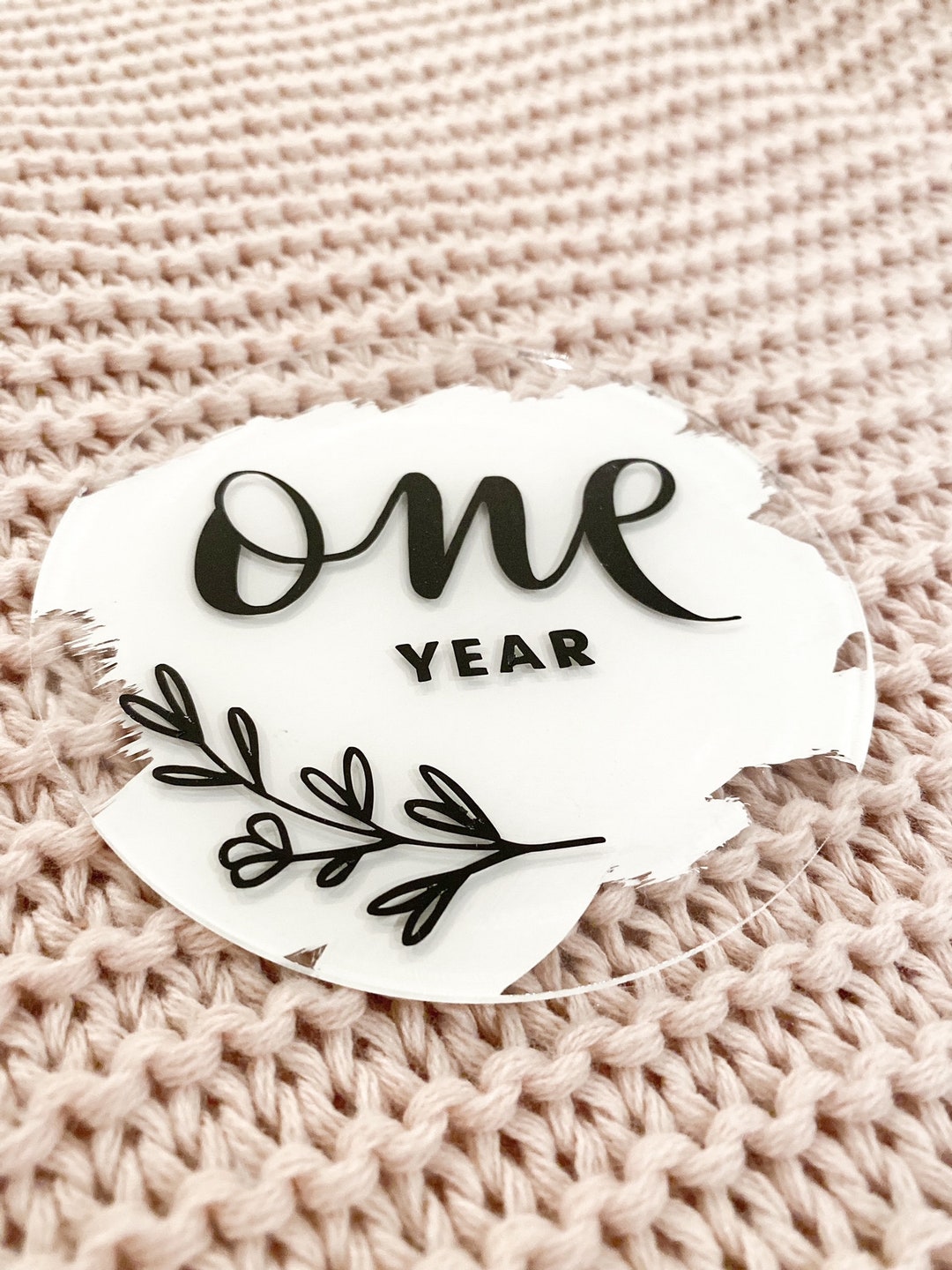 Baby Monthly Acrylic Milestone Discs, Baby Name Sign, Birth ...