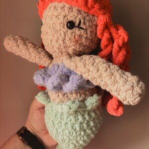 Mermaid Crochet, Amigurumi, Mermaid Stuffy, Doll Stuffed Animal, Stuffy ...