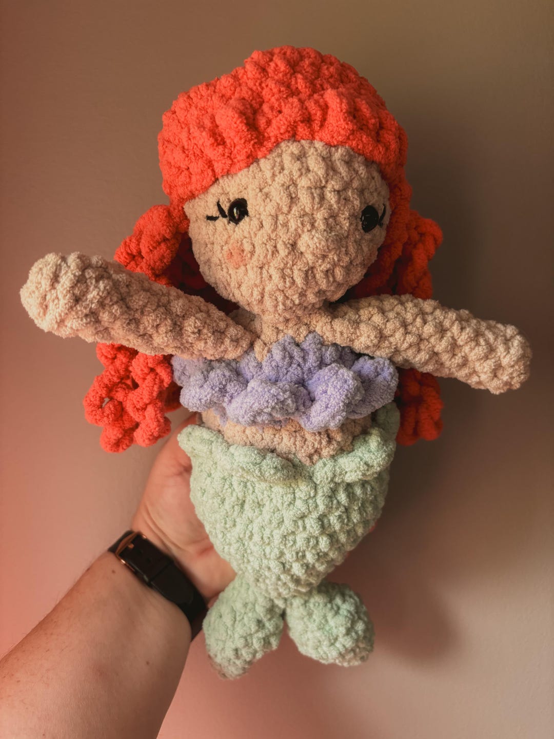 Mermaid Crochet, Amigurumi, Mermaid Stuffy, Doll Stuffed Animal, Stuffy ...