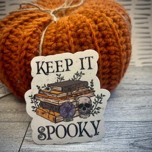 Keep It Spooky Sticker, Halloween Sticker, Spooky Book Love, Bookish ...