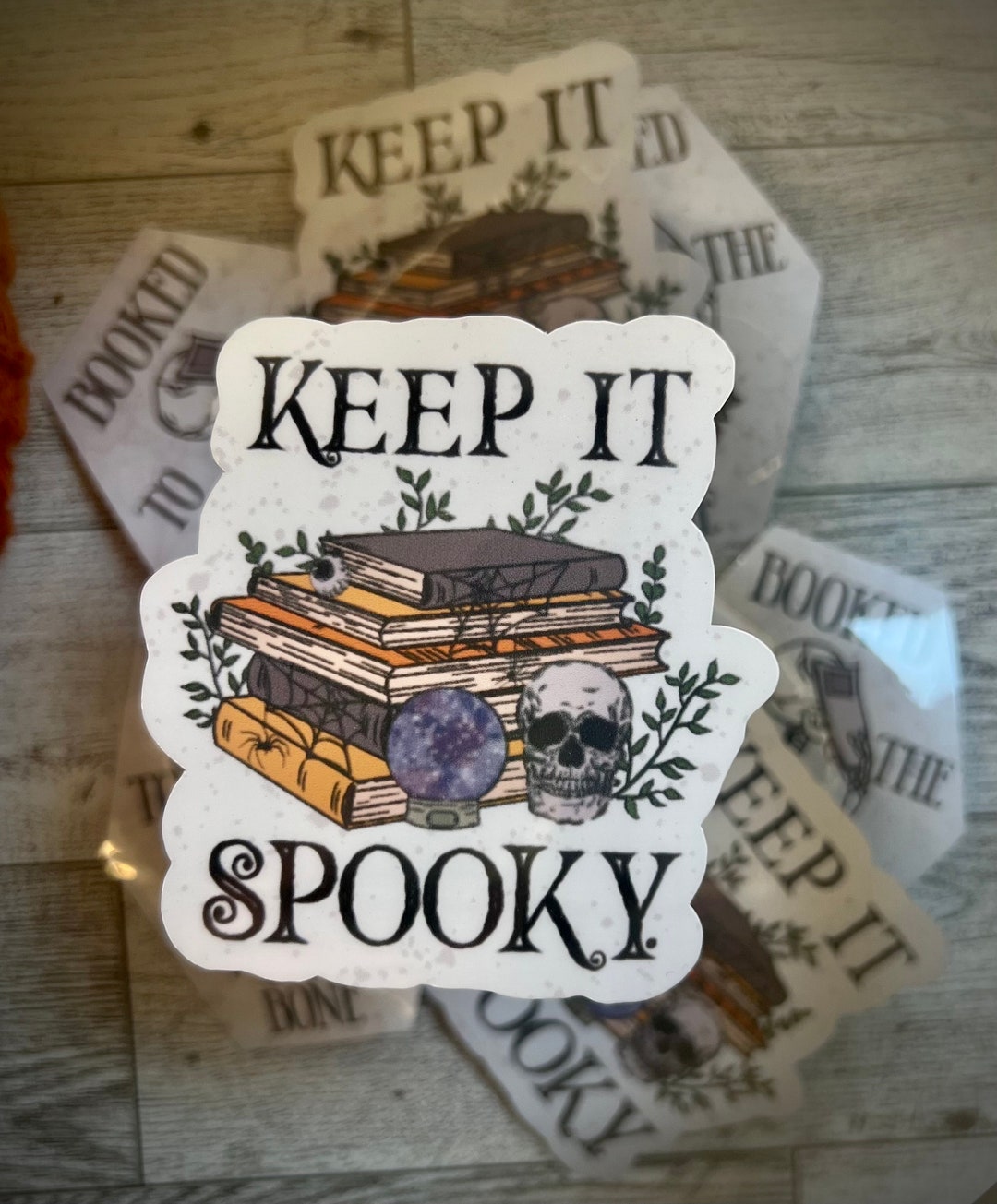 Keep It Spooky Sticker, Halloween Sticker, Spooky Book Love, Bookish ...