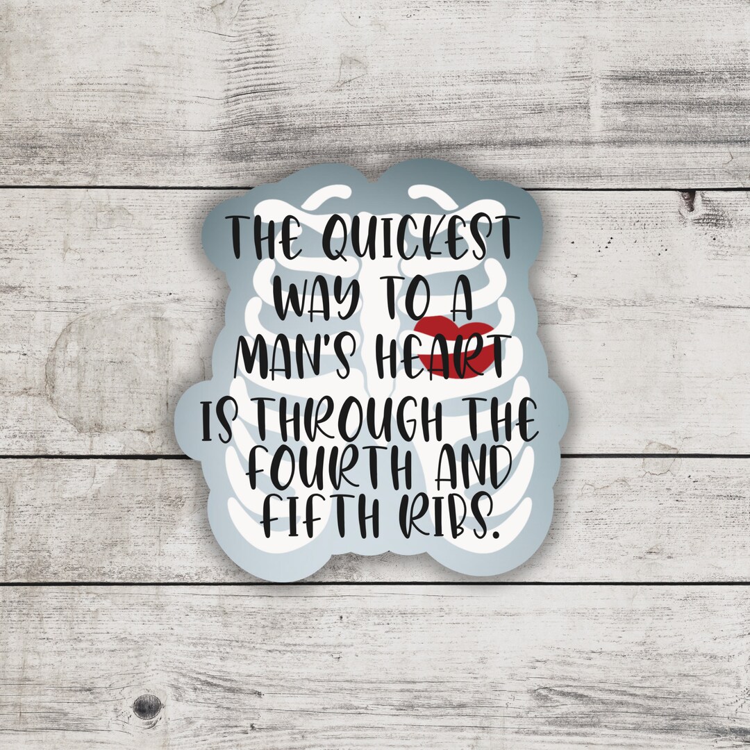 Quickest Way to A Man's Heart ACOTAR Sticker, OFFICIALLY LICENSED ...