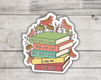 Once Upon A Time Book Sticker - Etsy