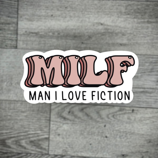 Milf Man I Love Fiction Sticker - Etsy