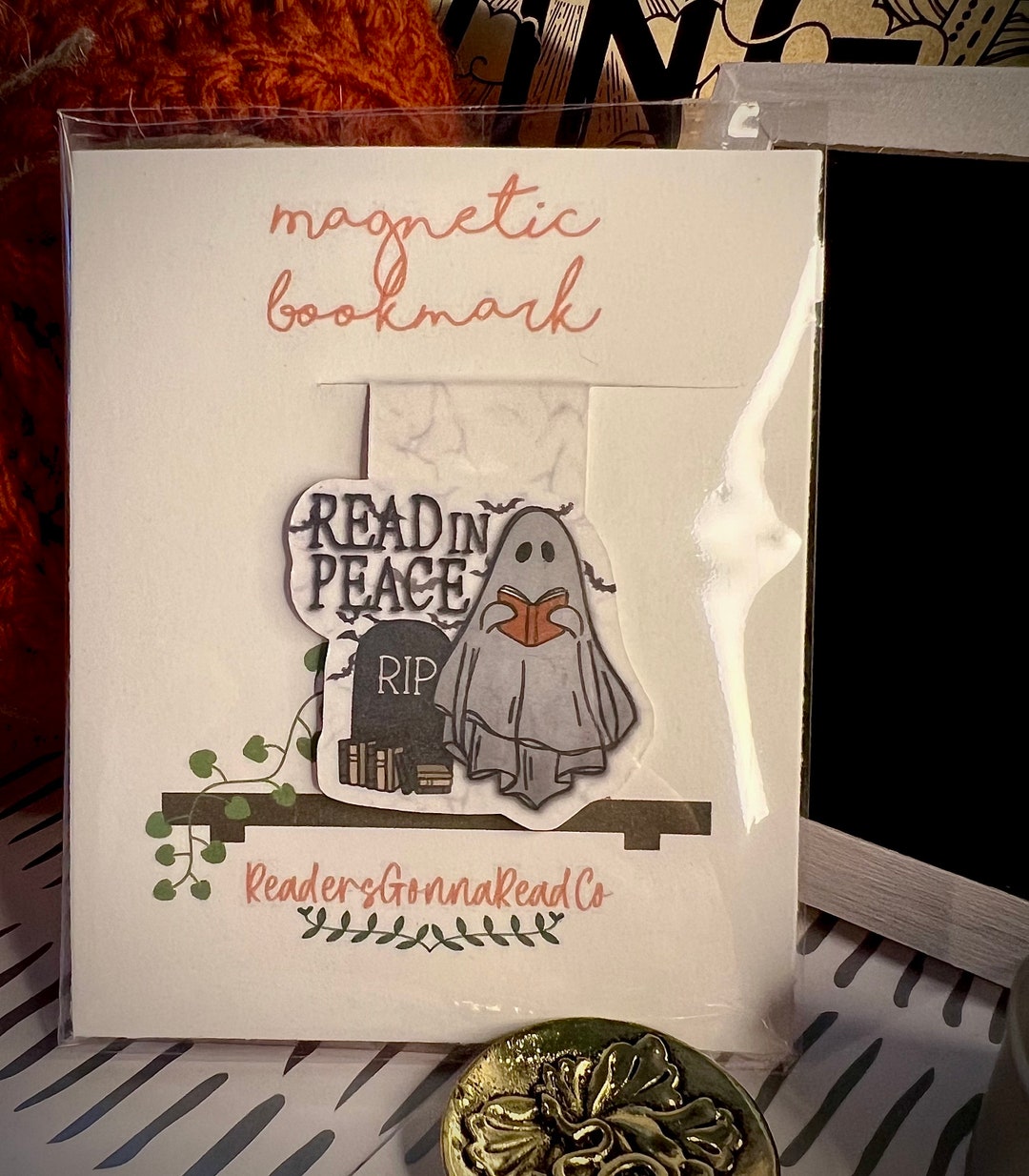 Read in Peace Bookmark Magnetic Bookmark Handmade Gift - Etsy