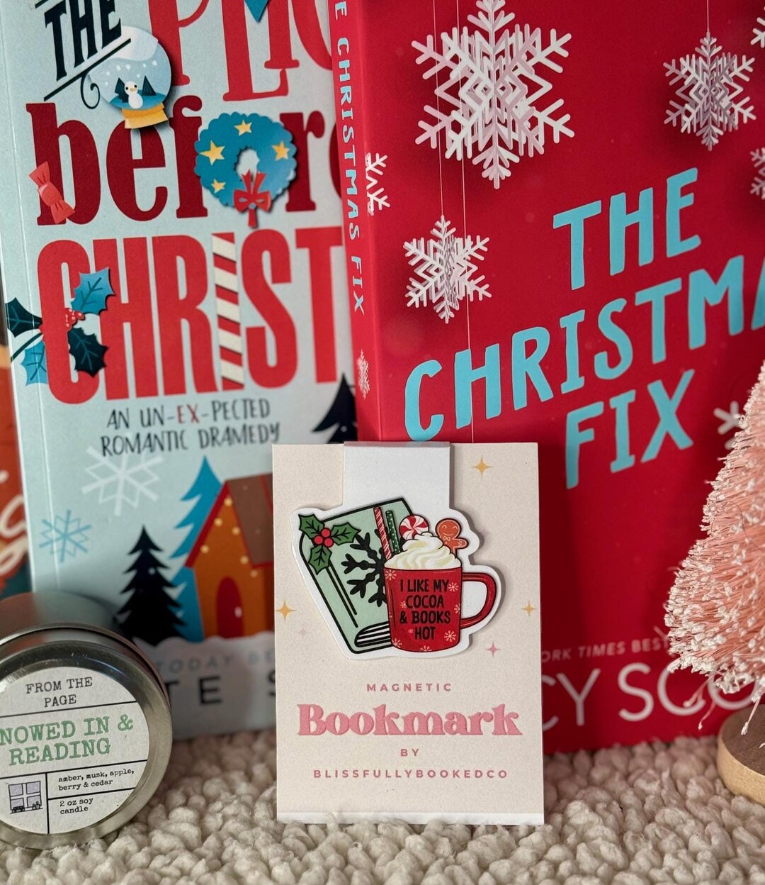 Like My Books and Cocoa Hot Magnetic Bookmark, Bookish Gift, Reading ...