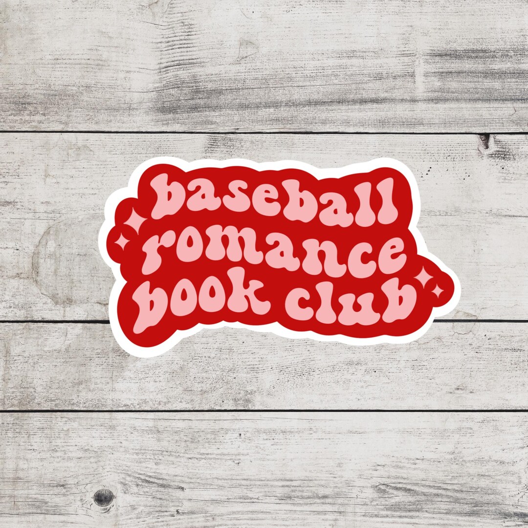 Baseball Romance Book Club Sticker, Bookish Merch and Accessories ...