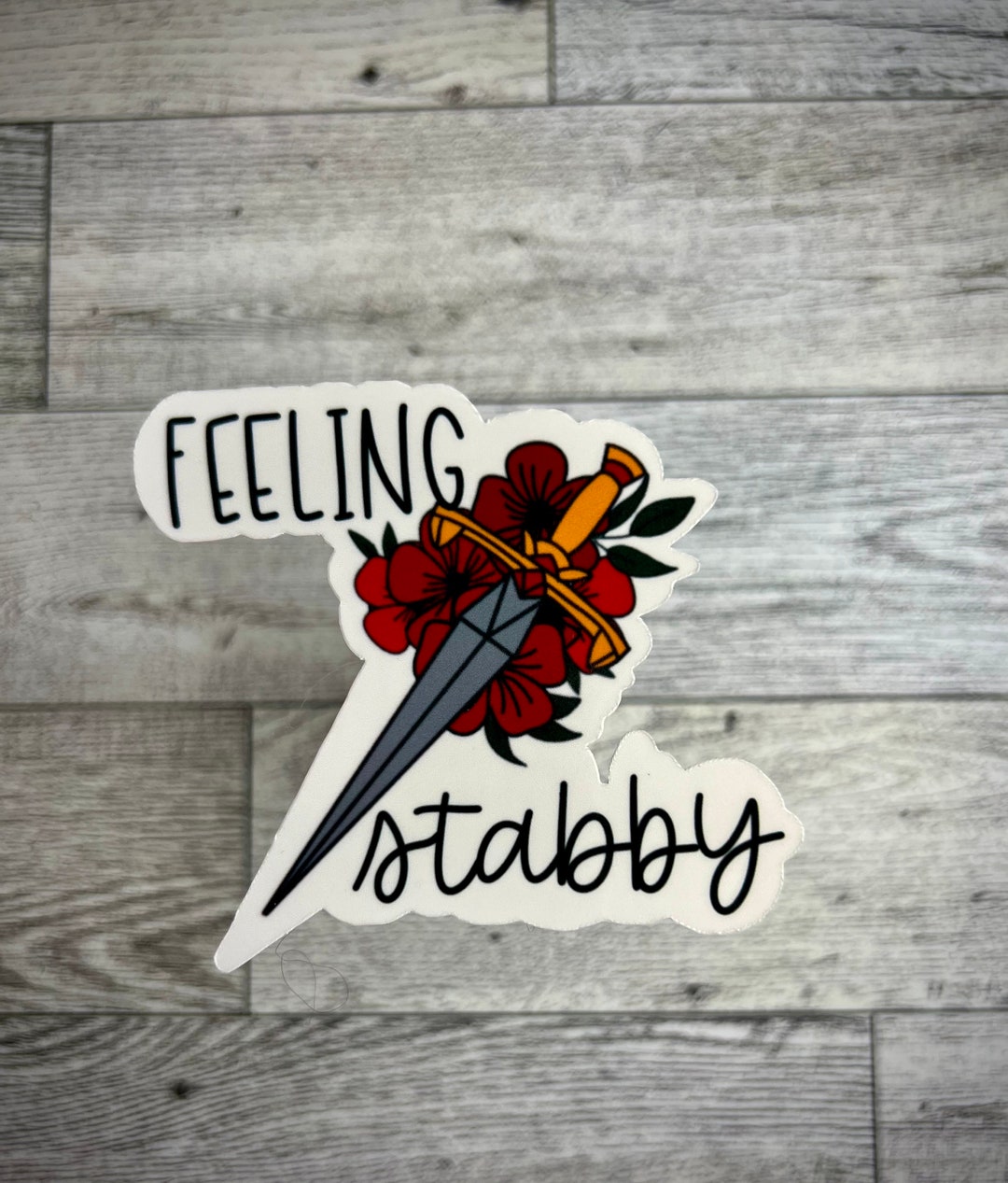 Feeling Stabby Sticker - Etsy