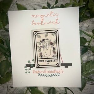 Set of 4 Bookish Tarot Card Magnetic Bookmarks, Handmade Bookmark Gift ...