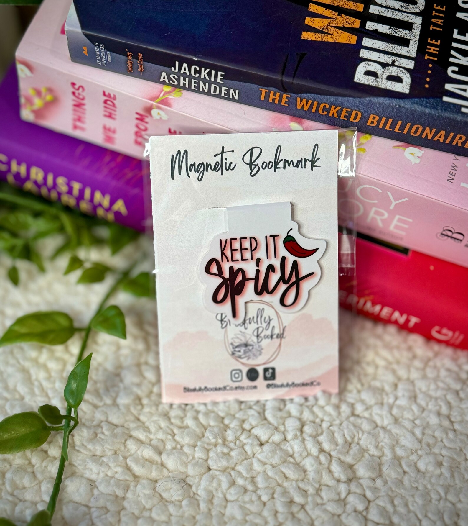 Keep It Spicy Magnetic Bookmark, Bookish Merch & Accessories, Smutty ...