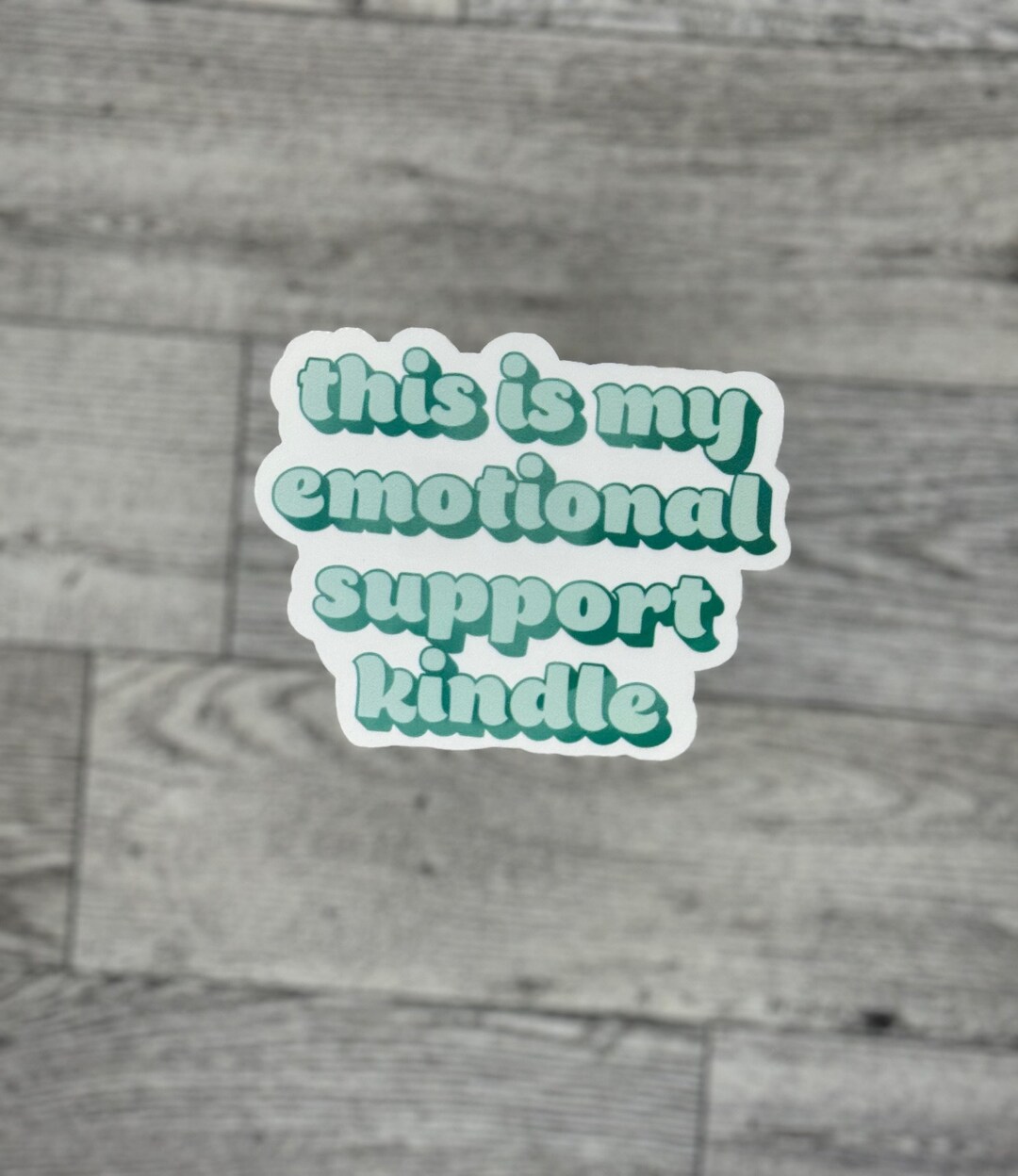 Emotional Support Kindle Sticker, Bookish Merch & Accessories, Booktok ...