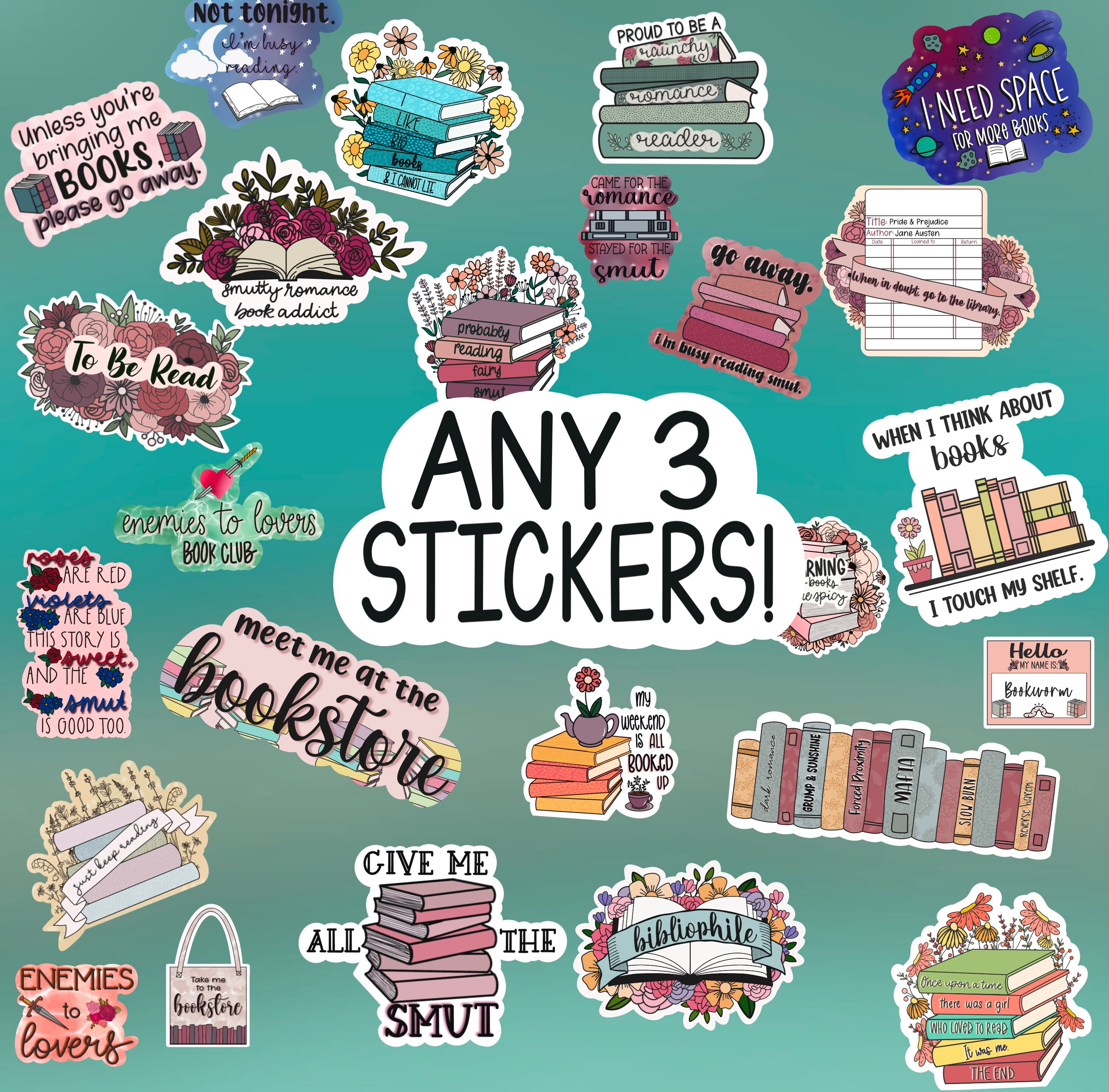 Any 3 Stickers Pick Your Own Stickers Pack - Etsy