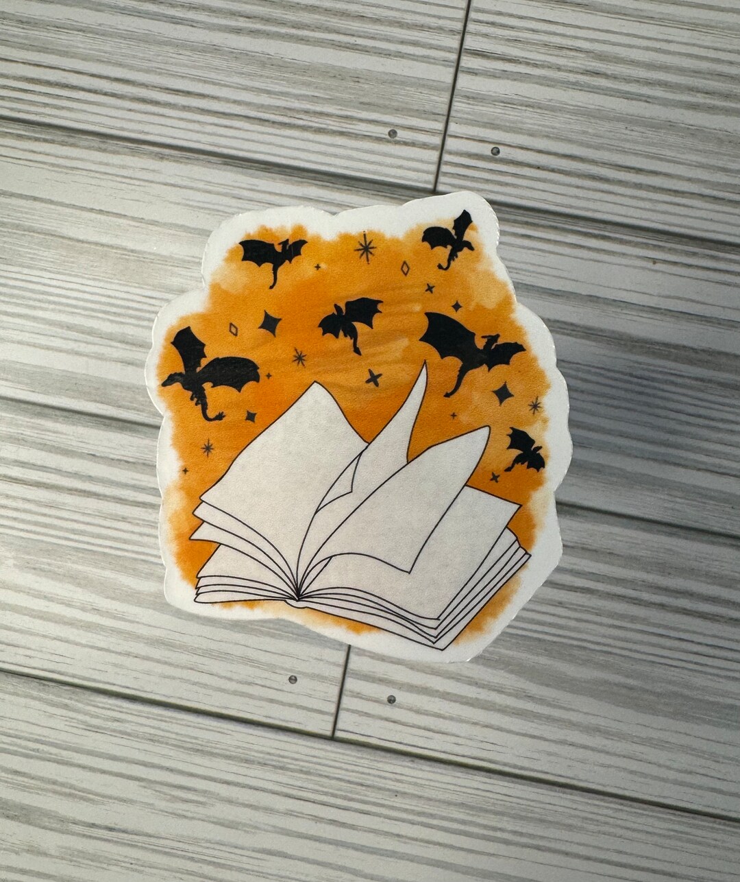 Book Dragons Sticker, Bookish Merch, Fantasy Books, Bookworm ...