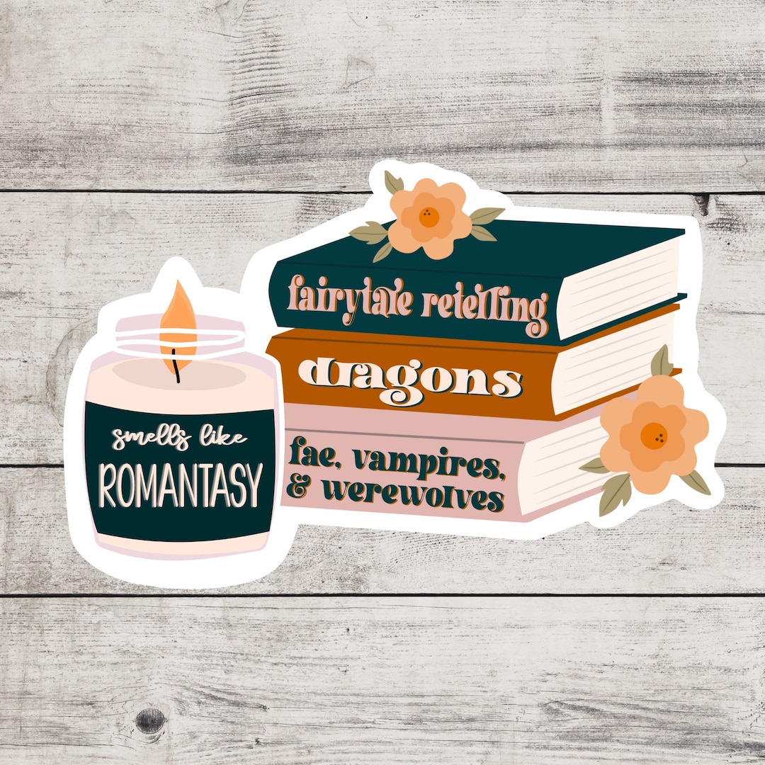 Smells Like Romantasy Sticker, Bookish Merch and Accessories, Kindle ...