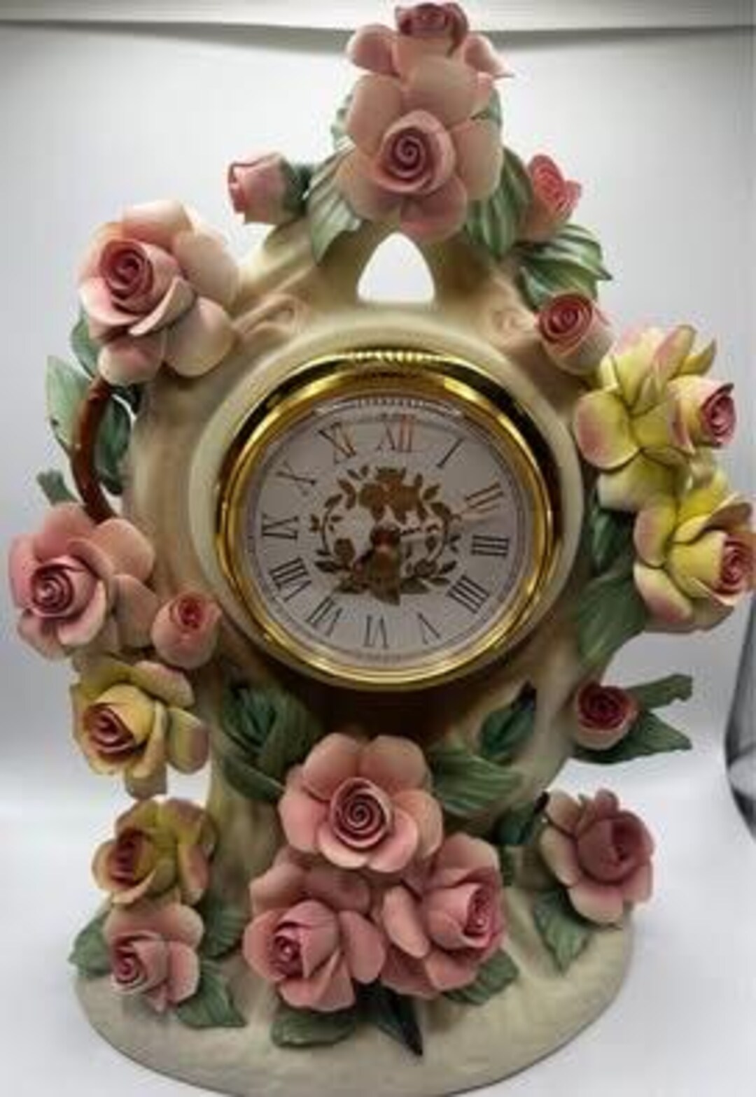 Capodimonte Roses of Romance Clock Fine Porcelain Made in Italy - Etsy
