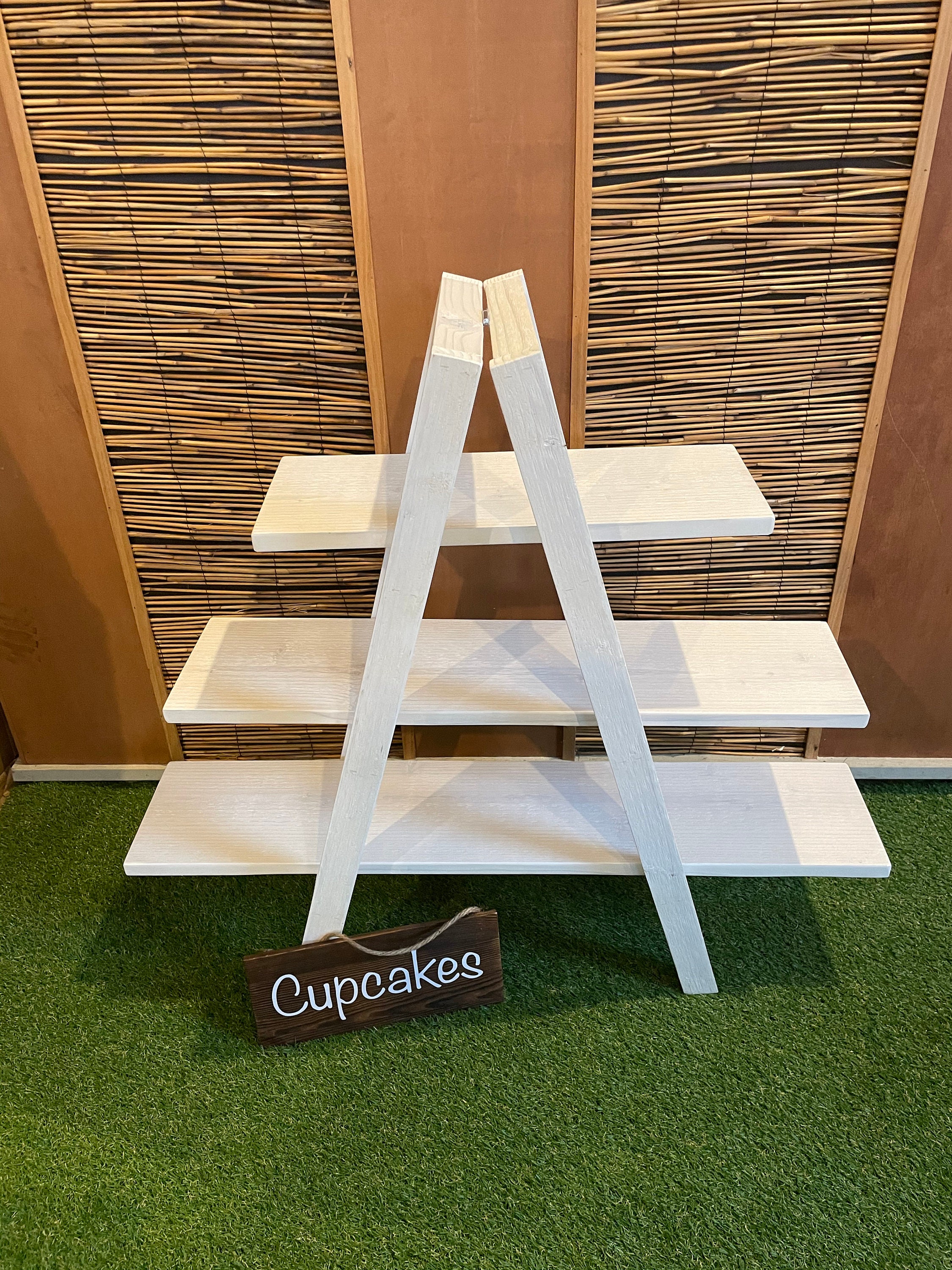 Cupcake Ladder Display Cupcake Stand Wood Cupcake Stand 3 | Etsy