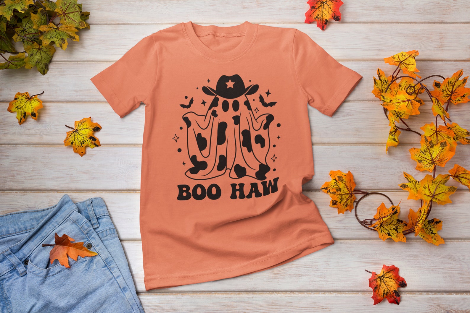 Boo HAW Png Svg Western Fall Png Svg Fall Sublimation - Etsy