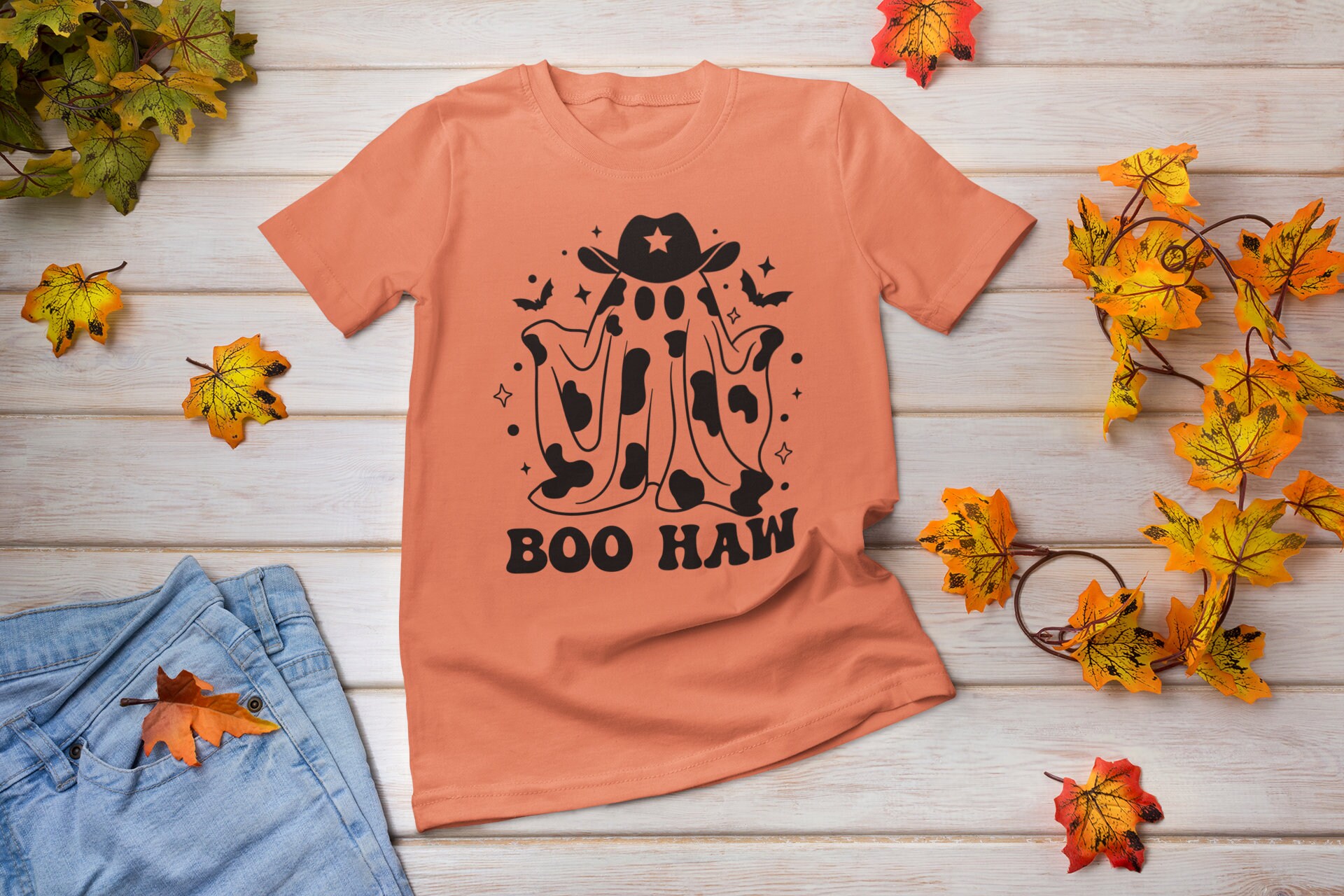 Boo HAW Png Svg Western Fall Png Svg Fall Sublimation - Etsy