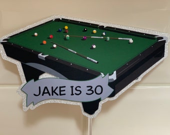 Snooker Cake Topper - Etsy UK