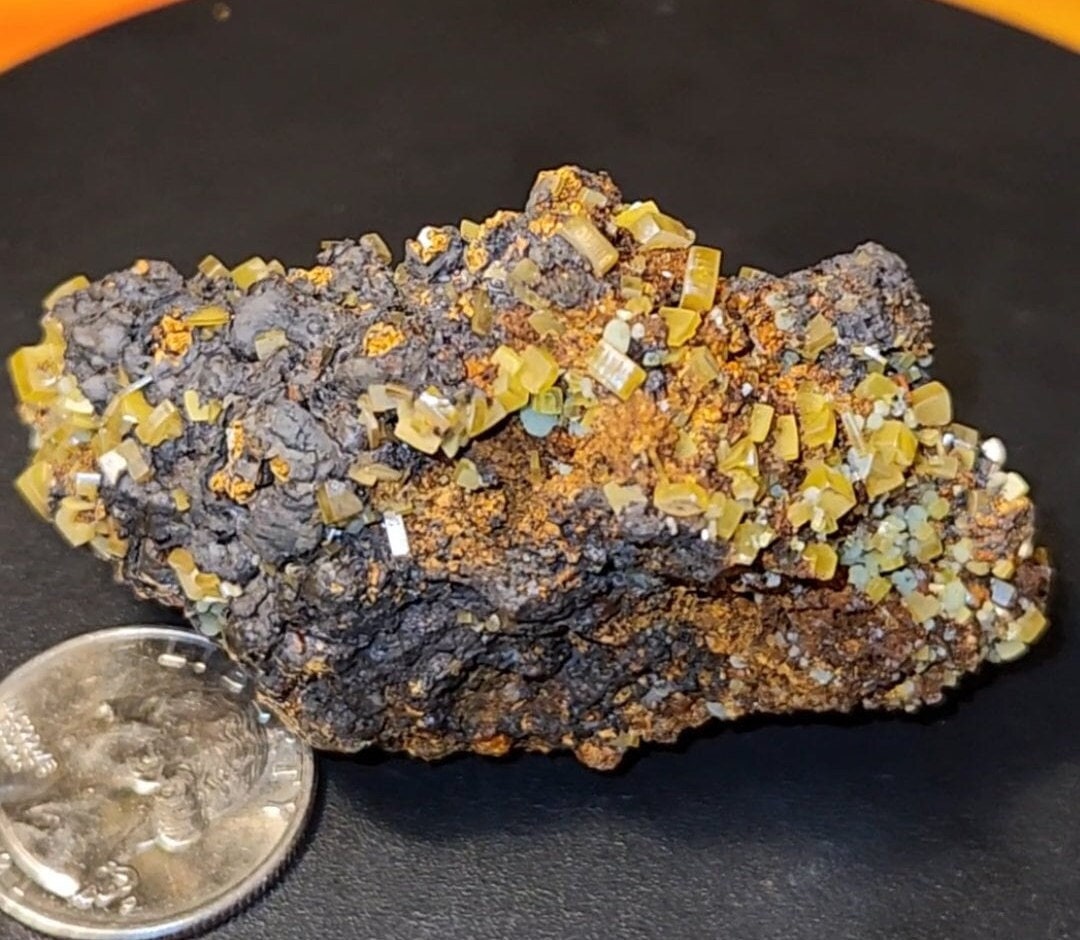 50.2gram Wulfenite and Mimetite Specimen From the Level6,america ...