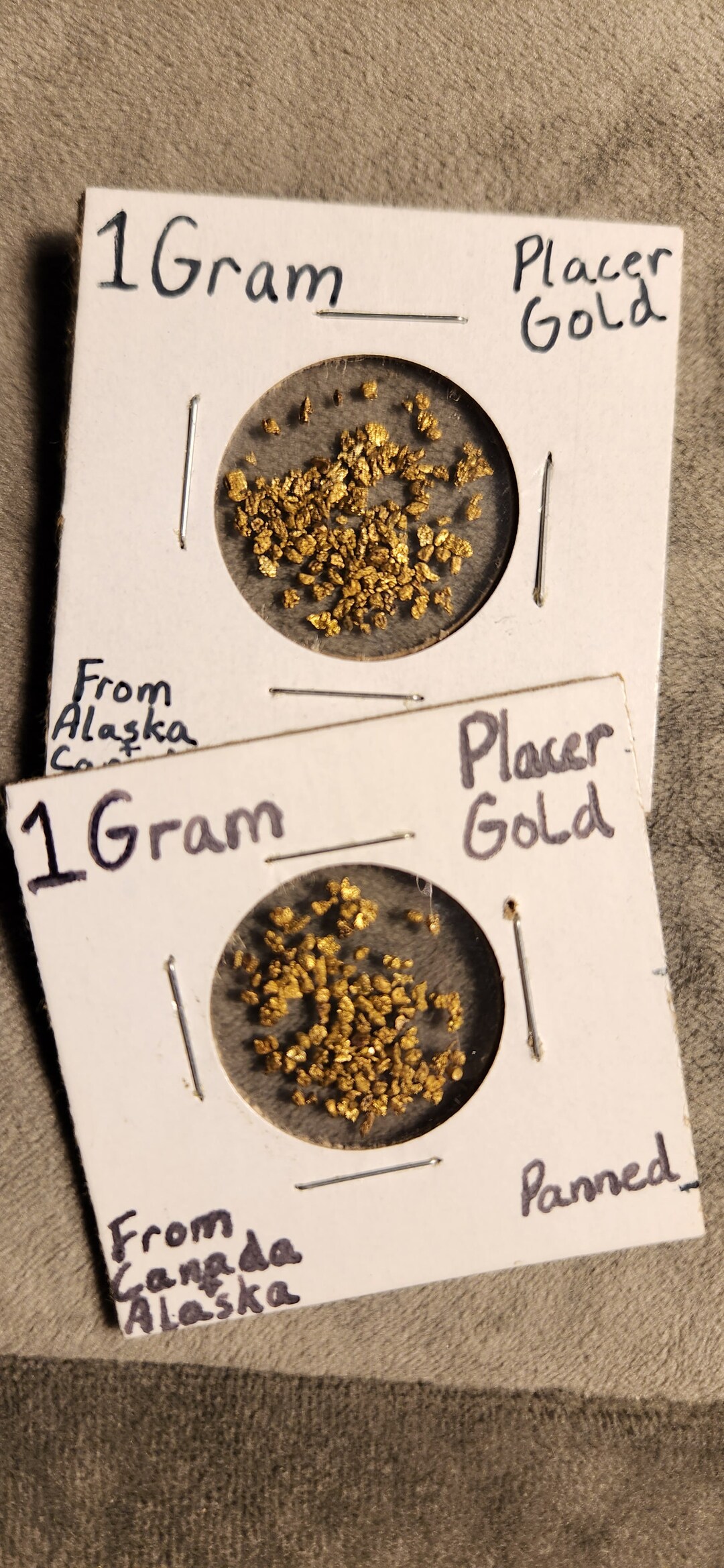 Two Grams Gold 2g Small Placer and Crystaline Gold Nuggets. This Item ...