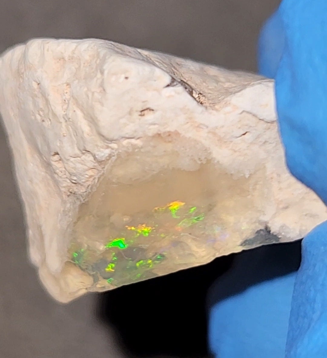 10.65carat Mexican Fire Crystal Cantera Opal Rough Specimen From ...