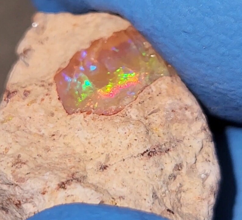 16.25carat Mexican Fire Jelly Opal Rough Specimen From Jalisco, Mexico ...