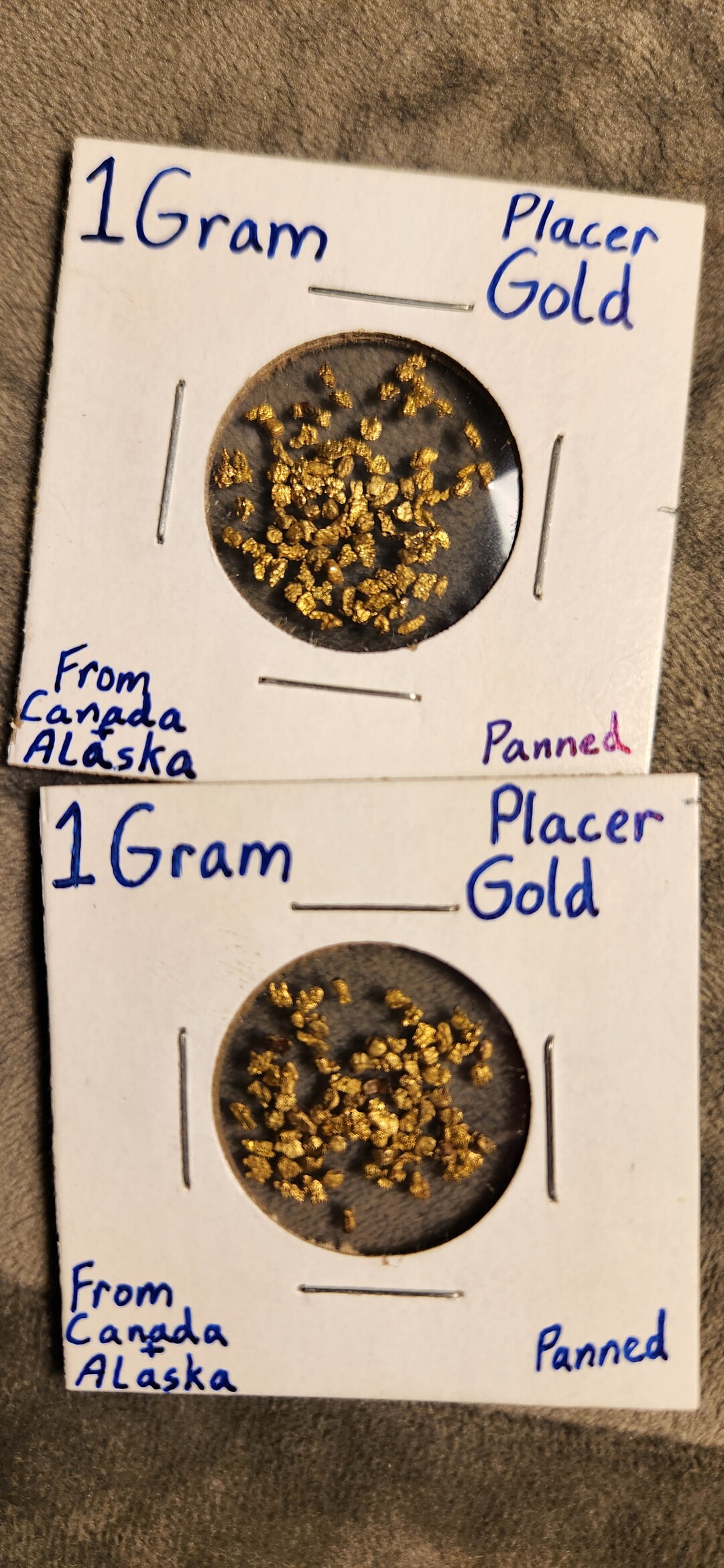 Two Grams Gold 2g Small Placer and Crystaline Gold Nuggets. This Item ...