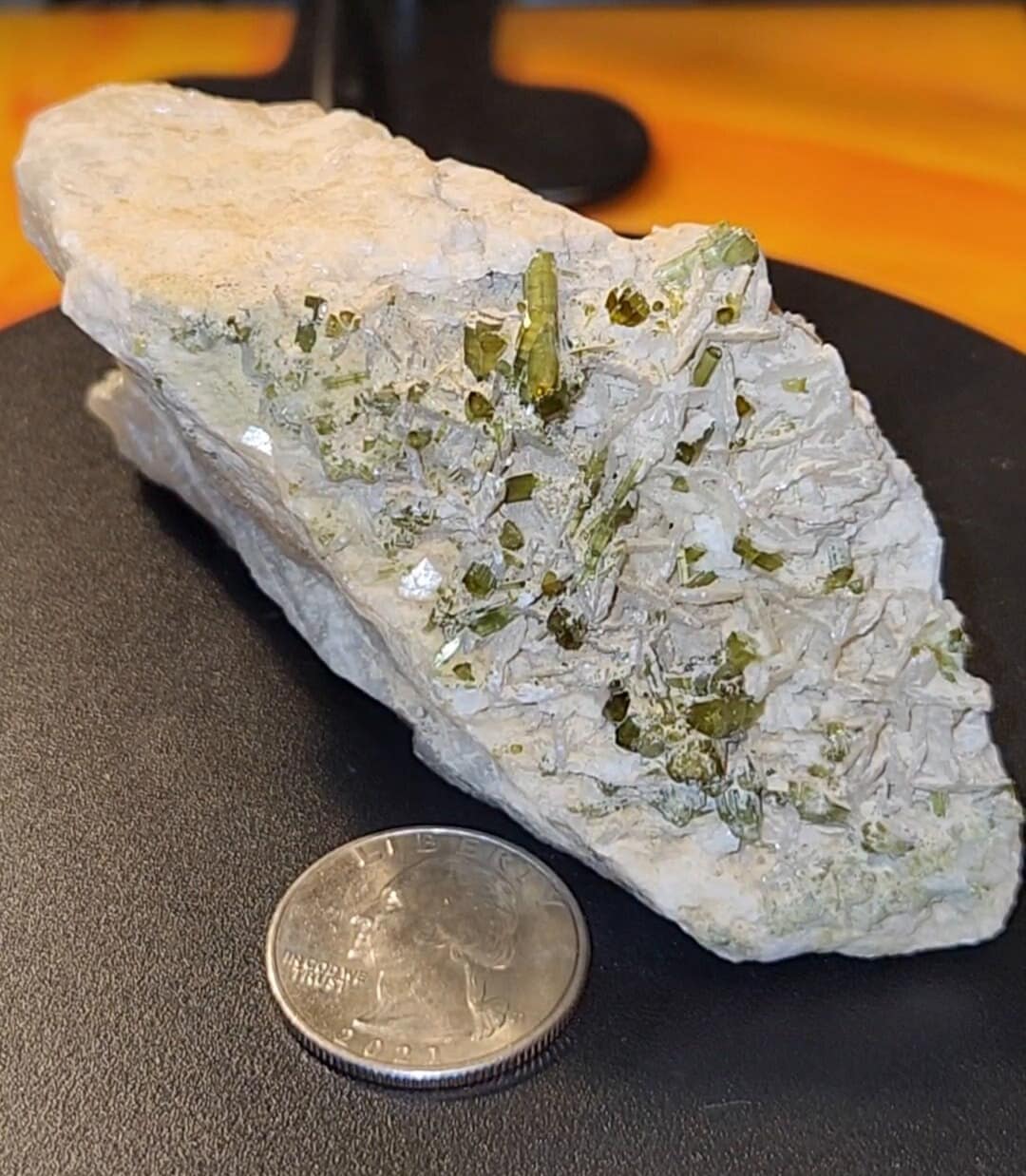 192gram Light-green Elbate Tourmaline, Druse Clevelandite, Bladed ...