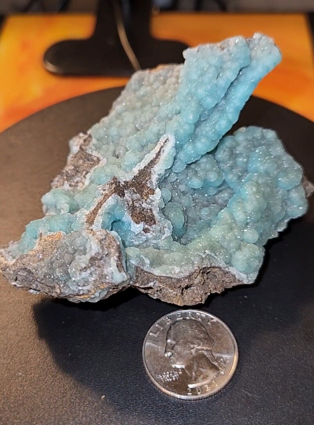 133gram Gem Hemimorphite Specimen From the Wenshan Mine, China. This ...