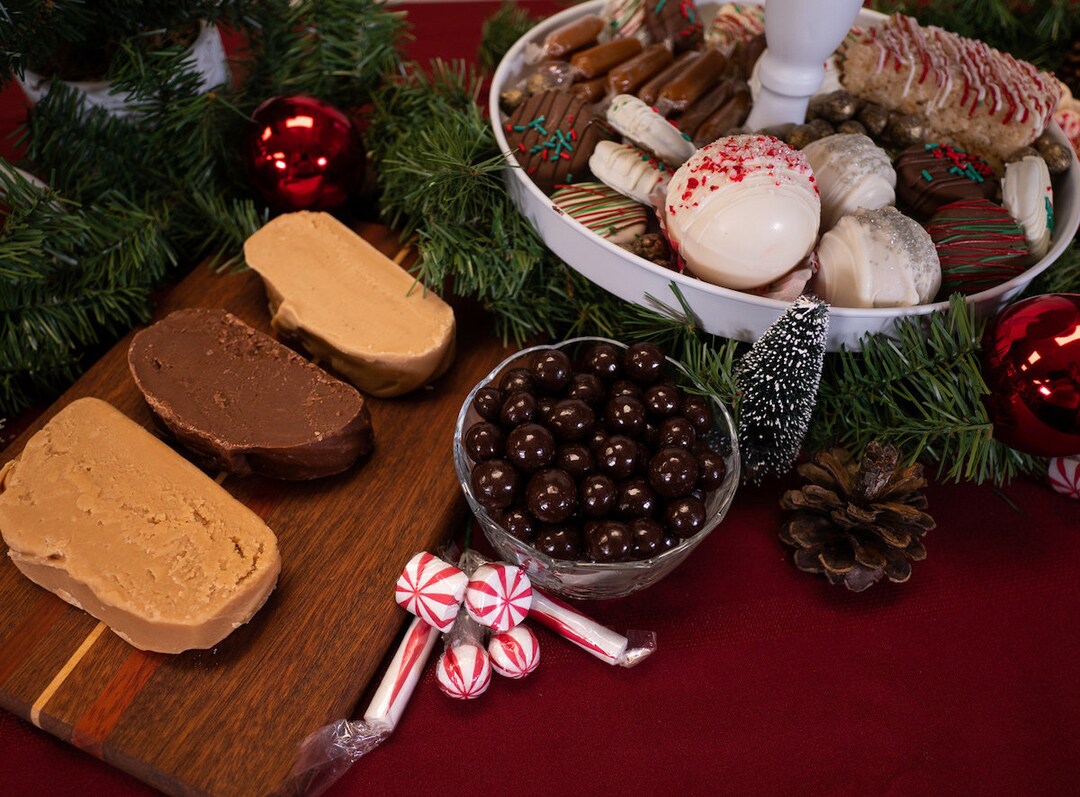 Christmas Fudge Gift Set. Giant Turtles, Chocolate, Peanut Butter ...