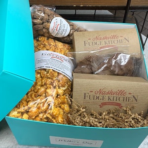 Gourmet Mother's Day Confections Bundle Popcorn, Caramels, Almonds ...