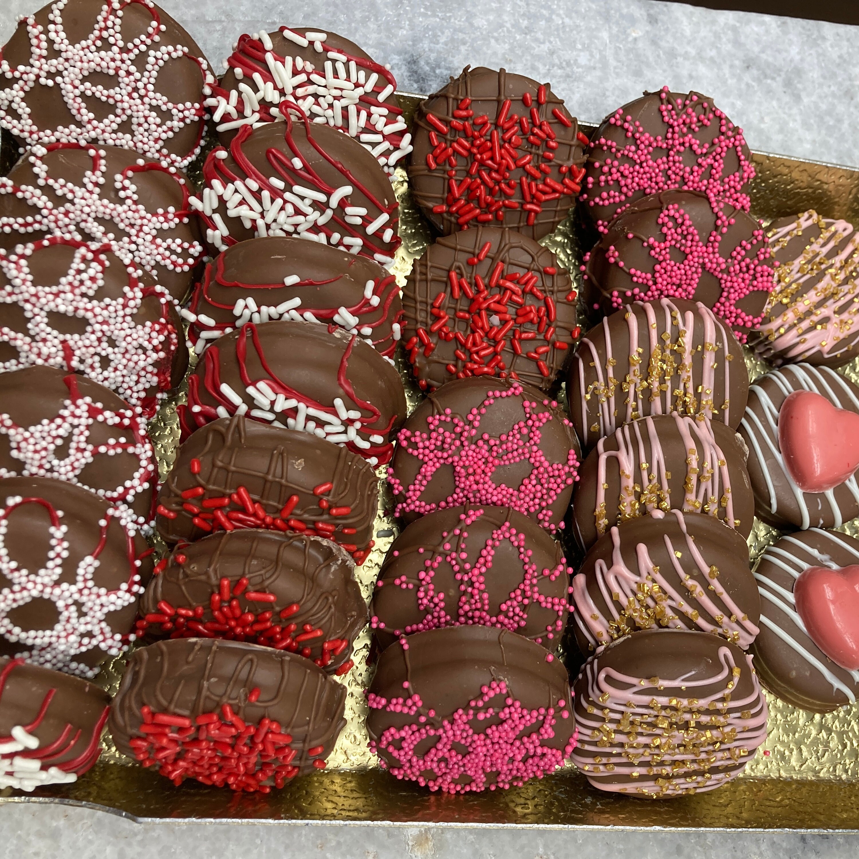 Valentine's Chocolate Covered Oreos | Heart Gift Box - Etsy