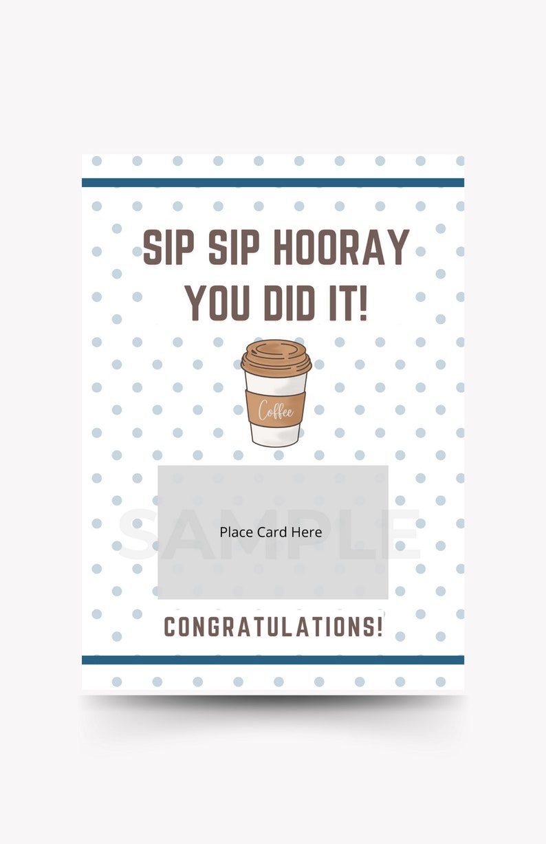 Printable Congratulations Gift Card Holder - Etsy