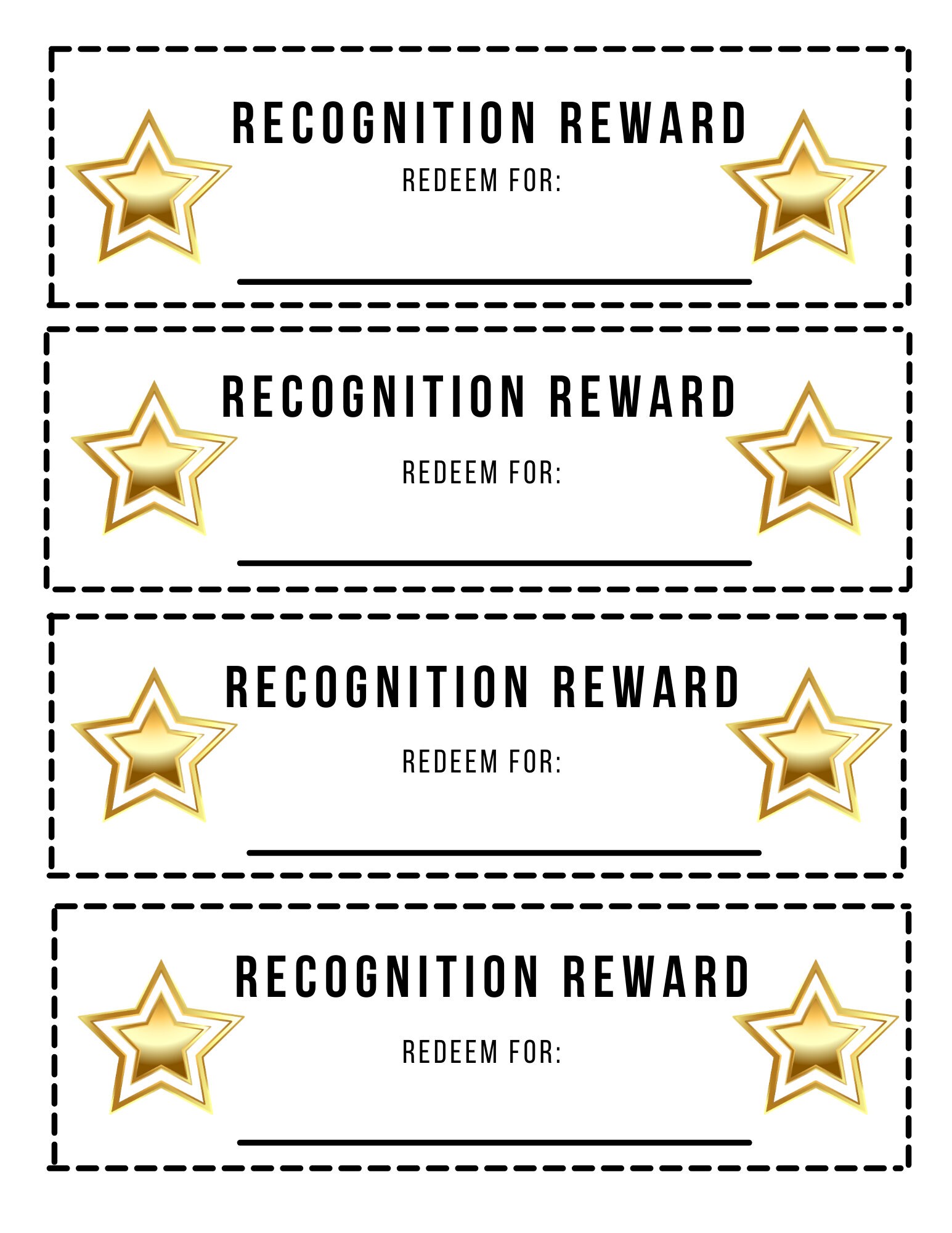 Printable Reward Vouchers - Etsy